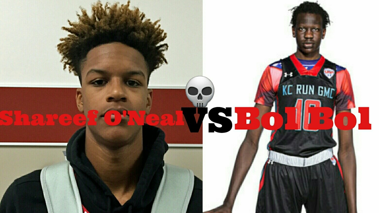 Shareef O'Neal VS Bol Bol! Shaquille O'Neal Son VS Manute Bol Son ...