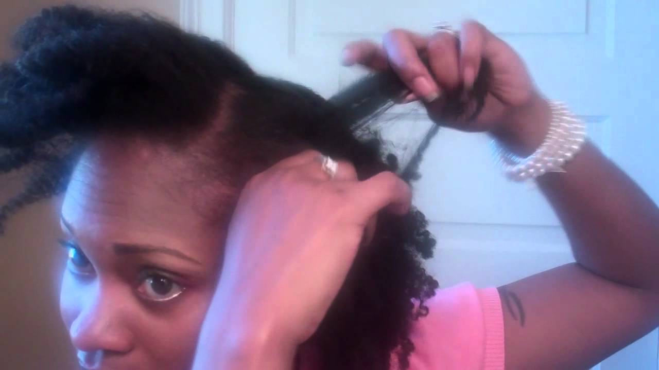 Fine Natural Hair ~Tutorial~ - YouTube