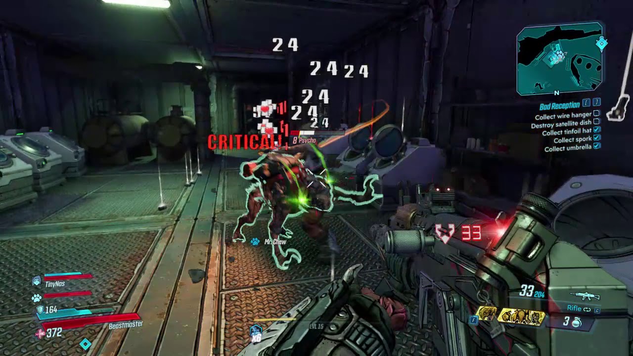 Borderlands 3 locker room shooting enemies gameplay - YouTube