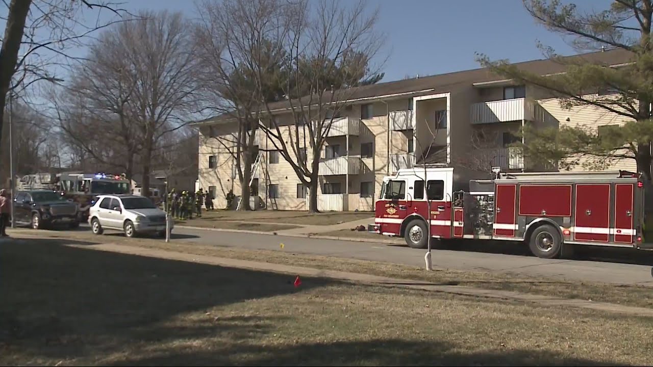 Road closed as DMFD responds to structure fire - YouTube