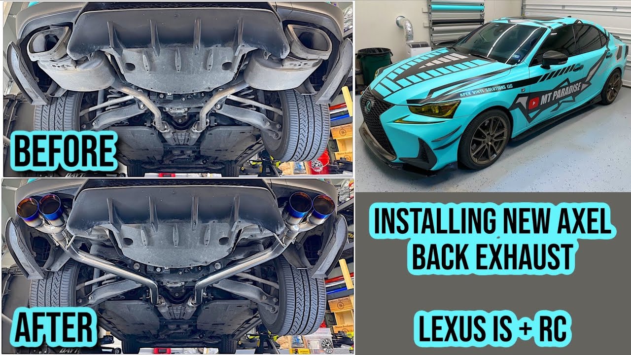 How To Install Lexus IS + RC Axel Back Exhaust - YouTube