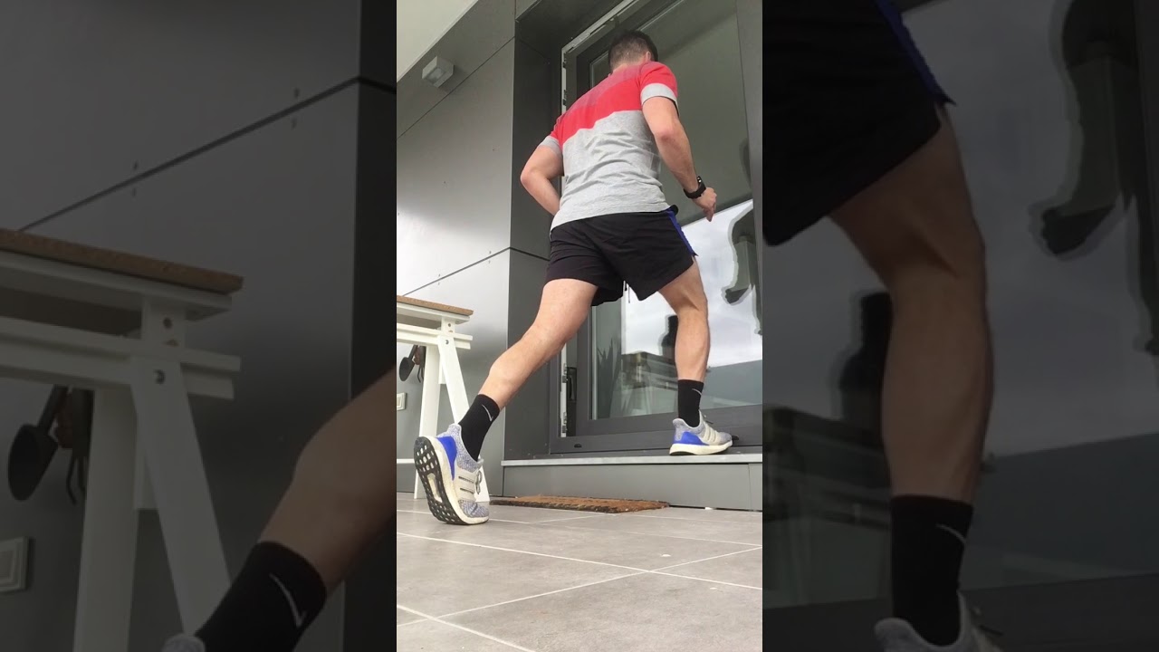 Sentadilla split con pie elevado - YouTube