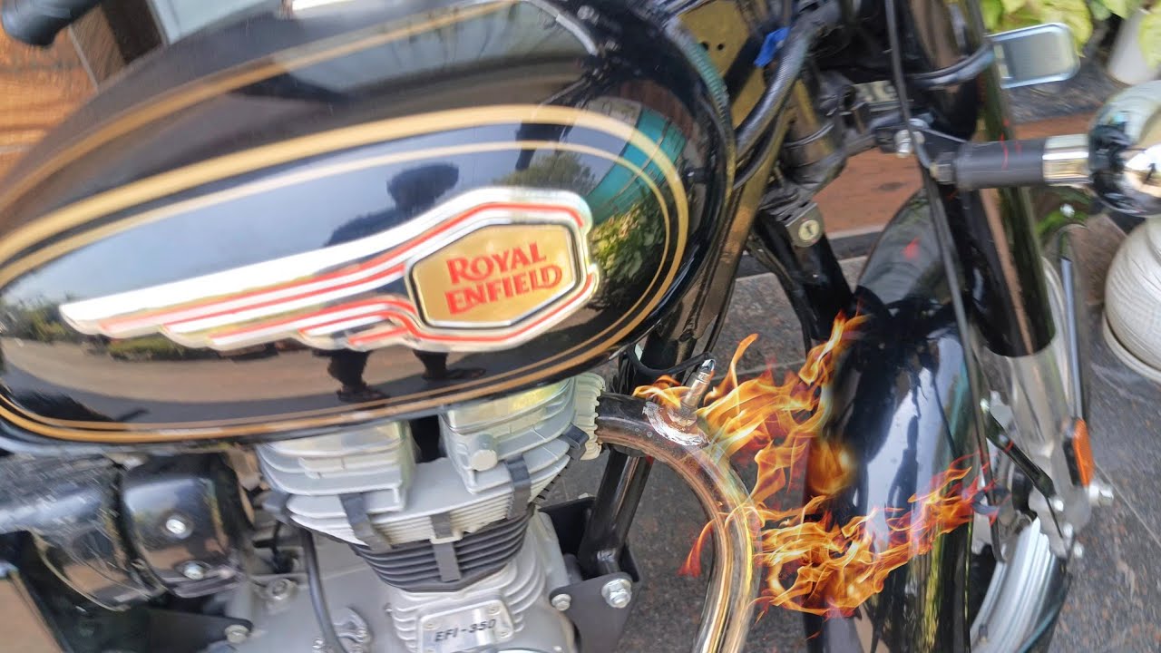 WHY DOES A BIKE (BULLET ) CATCH FIRE ? - YouTube