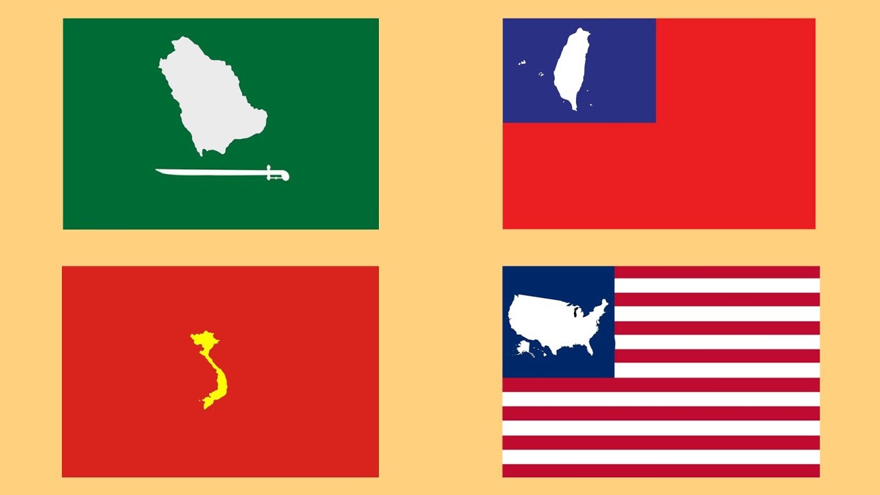 Map on Flags - Part 1 || Alternative Flags of The world - YouTube