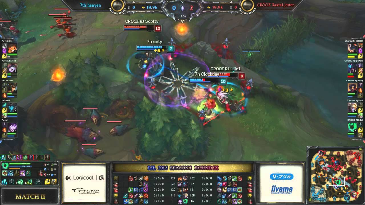 LJL2015 Season1 Round9 7th heaven vs CROOZ Rascal Jester - YouTube