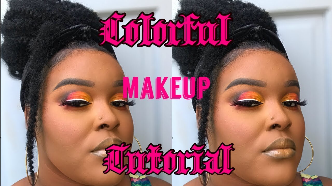 Colorful Makeup Tutorial | Blvckbeautii Babe - YouTube