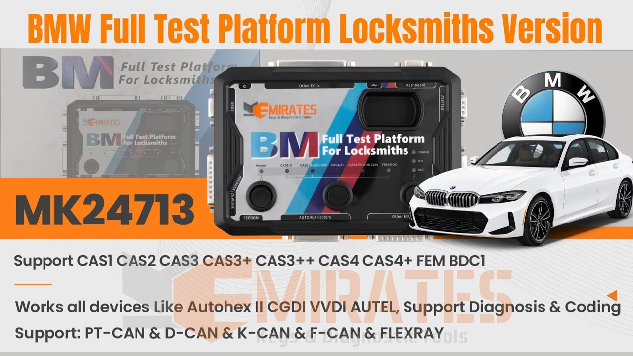 Introducing BMW Universal Full Test Platform Locksmiths Version - YouTube