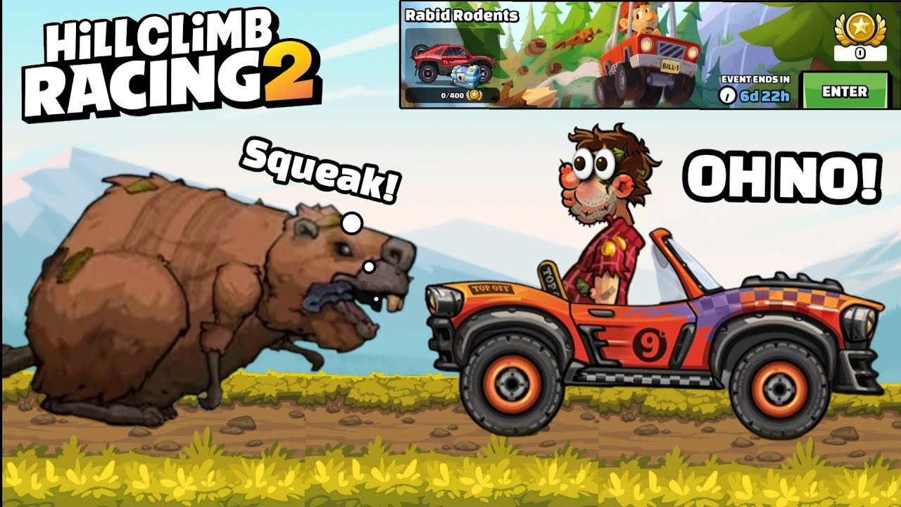 🦫GIANT BEAVER vs CARS!! 🤯 IN RABID RODENTS EVENT - Hill Climb Racing 2 ...