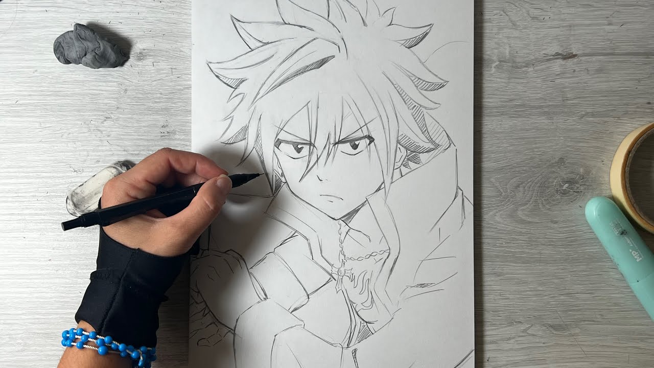 How to Draw Gray Fullbuster from Fairy Tail - Step by Step - YouTube
