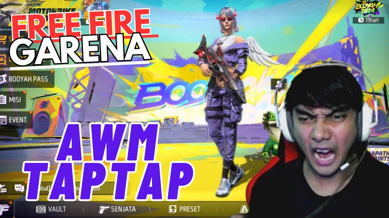 AWM KOK TAP TAP | AWM ONLY - GARENA FREE FIRE #freefire #live #gameplay - YouTube