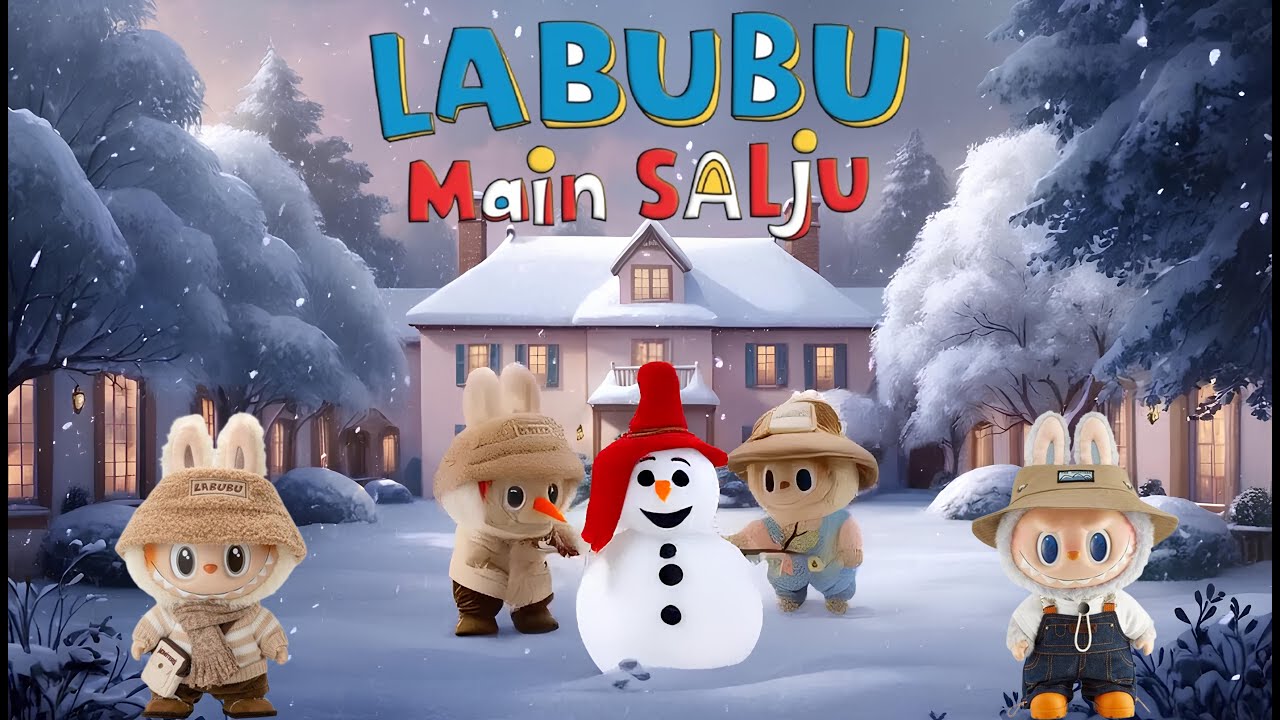 Aish dan Shila - LABUBU MAIN SALJU | Lagu Anak Terbaru | Labubu Song ...