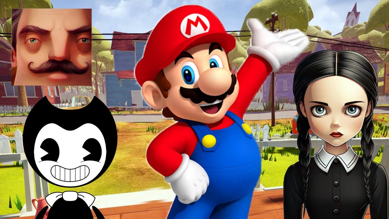 Hello Neighbor - New Secret Neighbor Predator Slender Mario Bendy ...