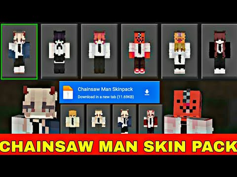 CHAINSAW MAN SKIN MINECRAFT POCKET EDITION | CHAINSAW MAN SKIN MOD ...