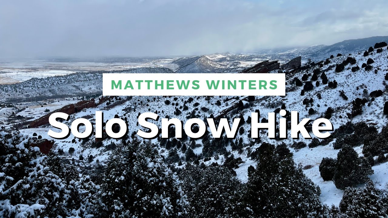 [ASMR SOLO SNOW HIKE] Matthews Winters Park | Morrison, CO- Full Length ...