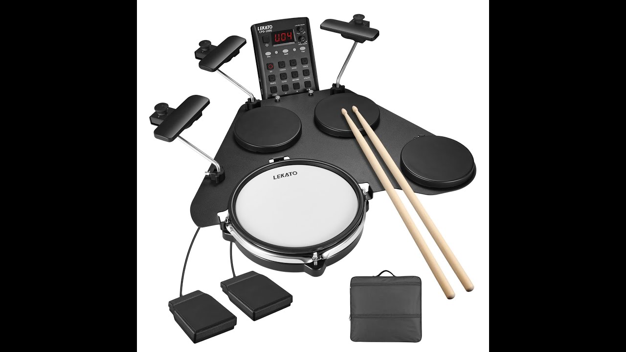 The Lekato CPD-1000 drumset, review and playthrough! - YouTube