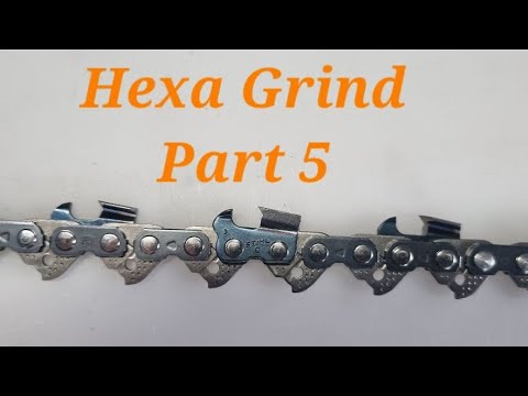 Stihl Hexa Using grinder V Hexa file - YouTube