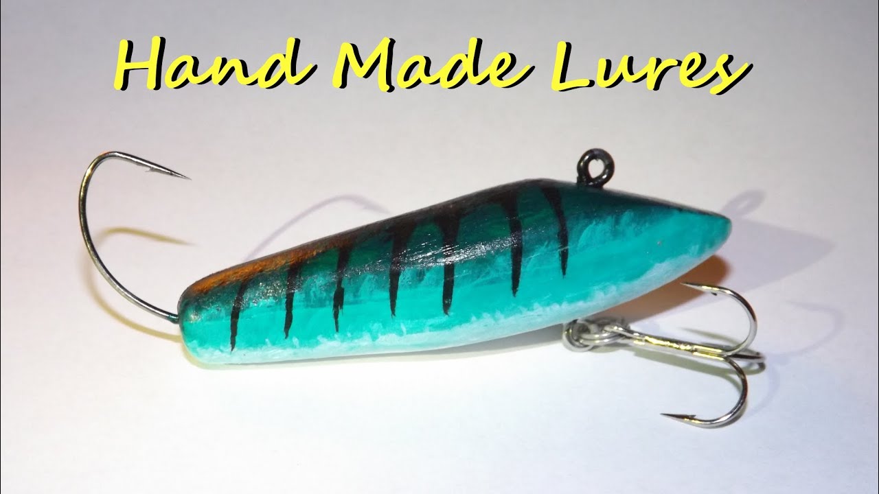 4 Bass on Hand Made and Hand Painted Lures - YouTube
