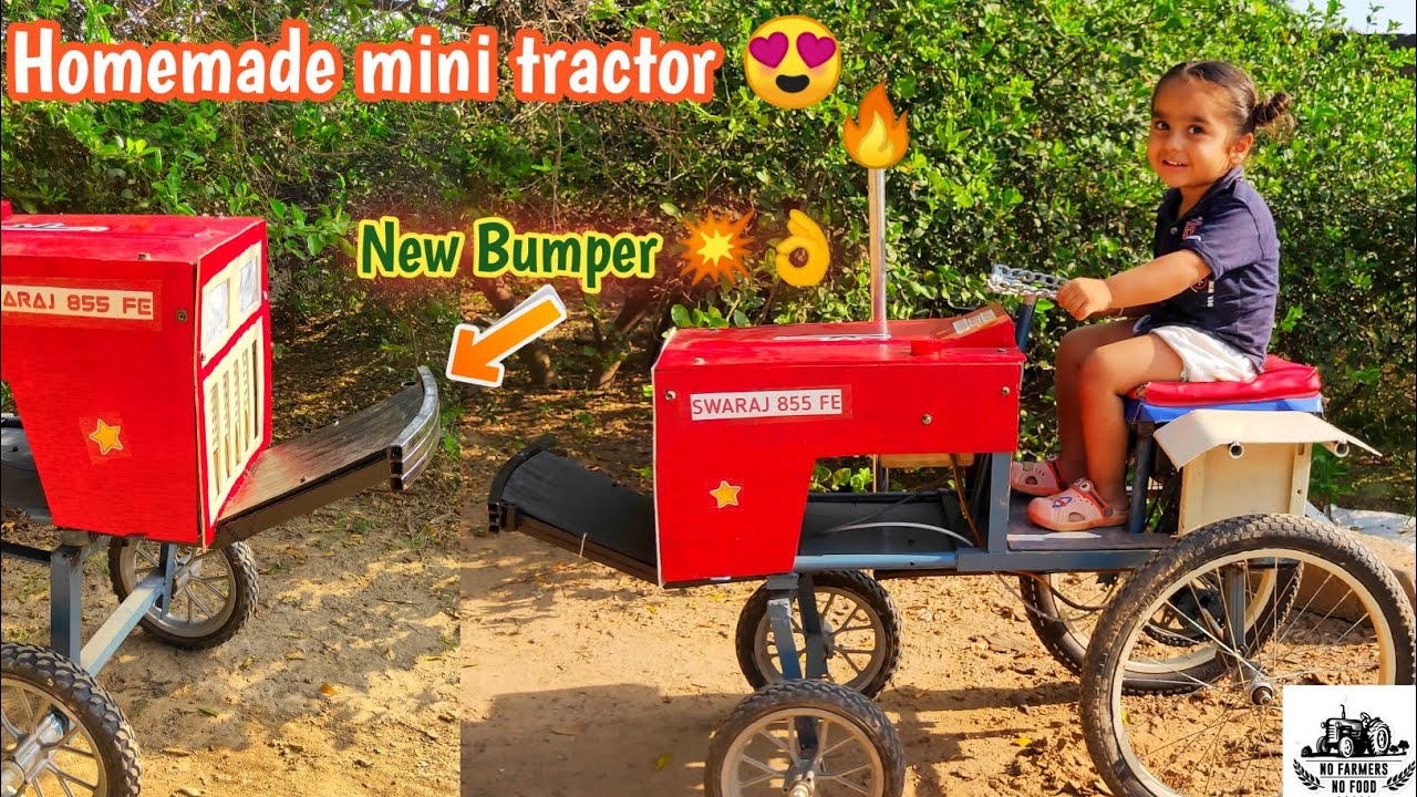 Installing a new style bumper in my homemade mini tractor|#minitractor ...