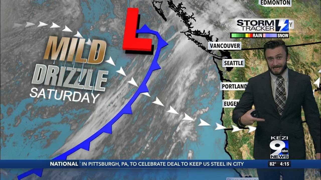 Drizzle possible Saturday, then dry and mild Sunday with gusty coast ...