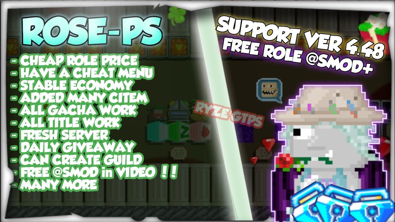 FREE ROLE SMOD | GTPS TERBARU 2024 | ROSE-PS🔥 | SUPPORT VER. 4.48+⁉️ ...