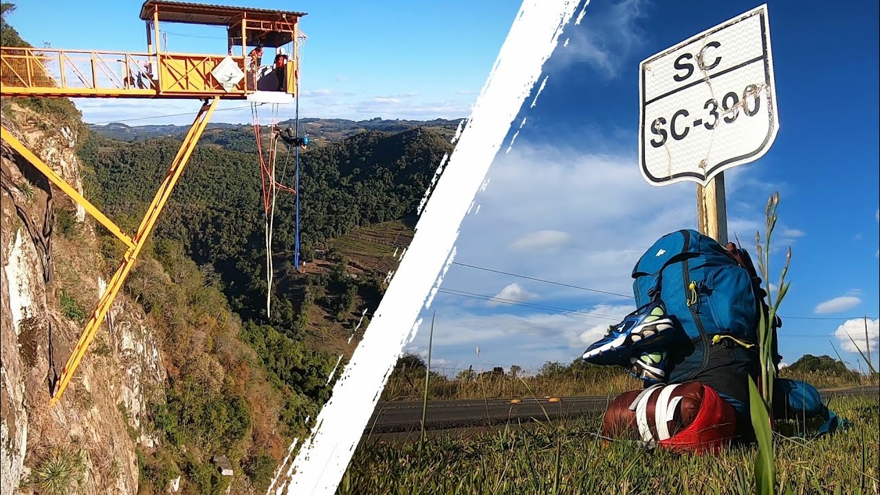MAIOR BUNGEE JUMP DO BRASIL E PRIMEIRAS CARONAS - YouTube