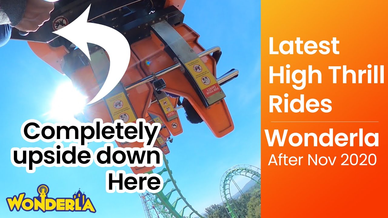 Bangalore Wonderla High Thrill Rides - Riding experience from Gopro Max ...