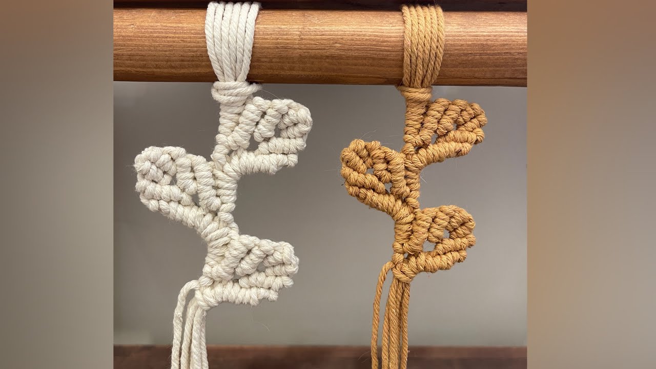 DIY Macrame Wavy Leaves Pattern For Your Macrame Project - YouTube