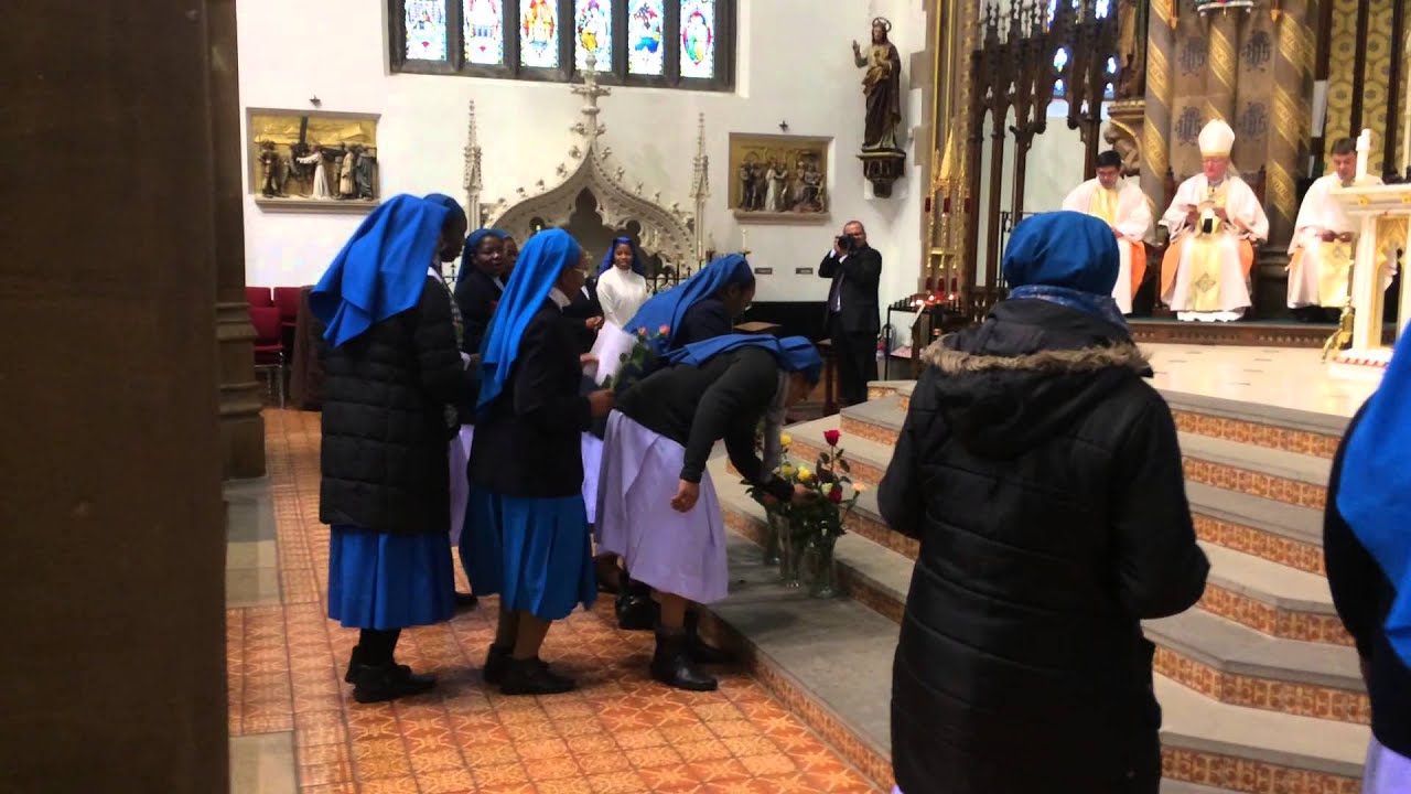 Joyful Sisters at Opening Mass for the Year of Consecrated Life - YouTube