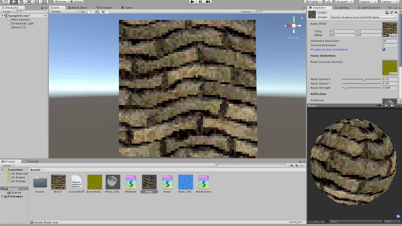 Retro Pixelated Water Shader (Unity) - YouTube