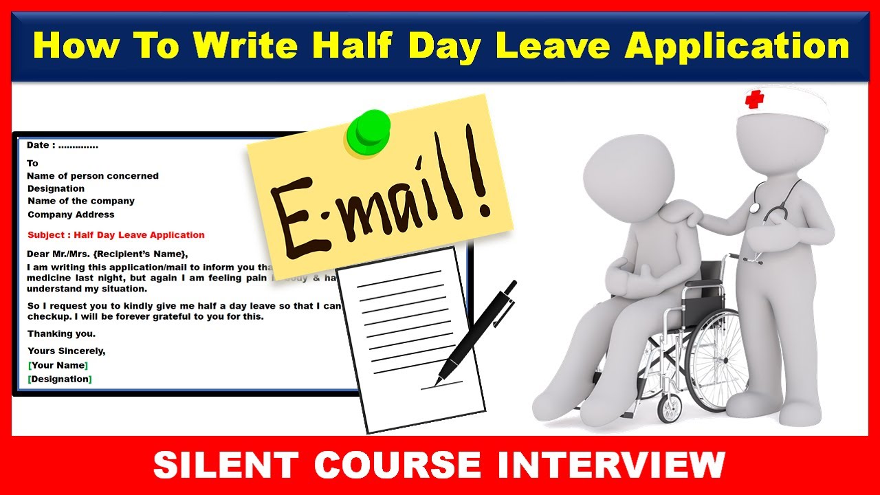 How to Write Half Day Leave Application For Office | Official Letter ...