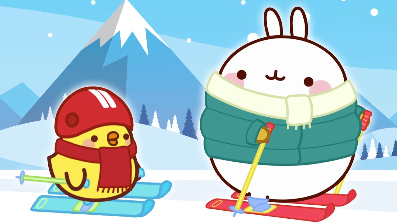 Skiing Trip With Molang And Piu Piu | Season 1| Cartoons For Kids ...
