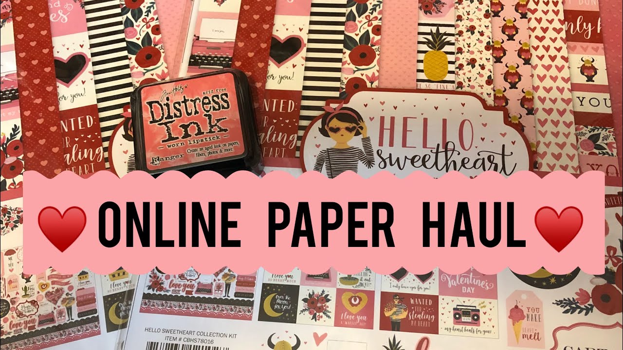 Online Scrapbook Haul | Lots of Paper! - YouTube