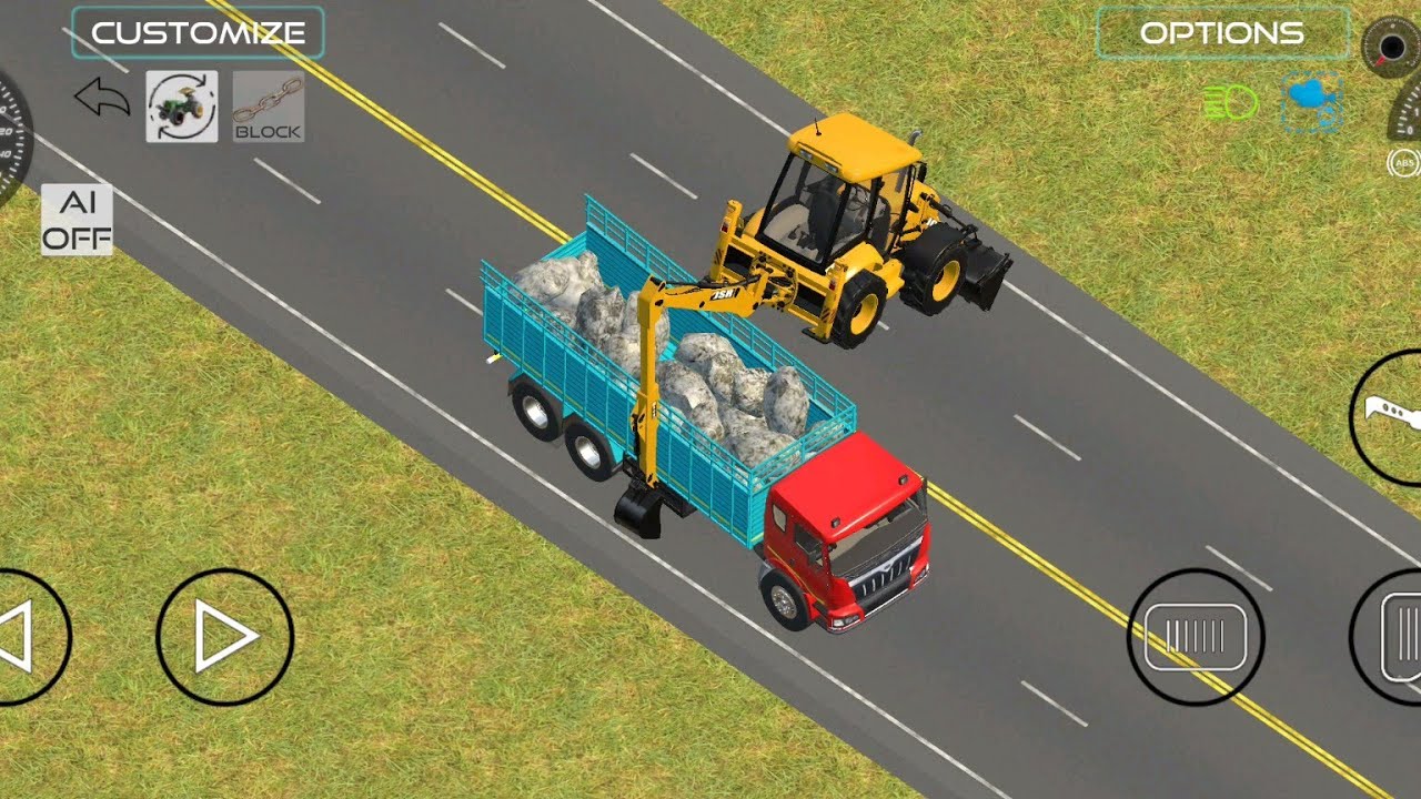 indian tractor driving 3d game me tark ko jcb ke niche se bahar nikala ...