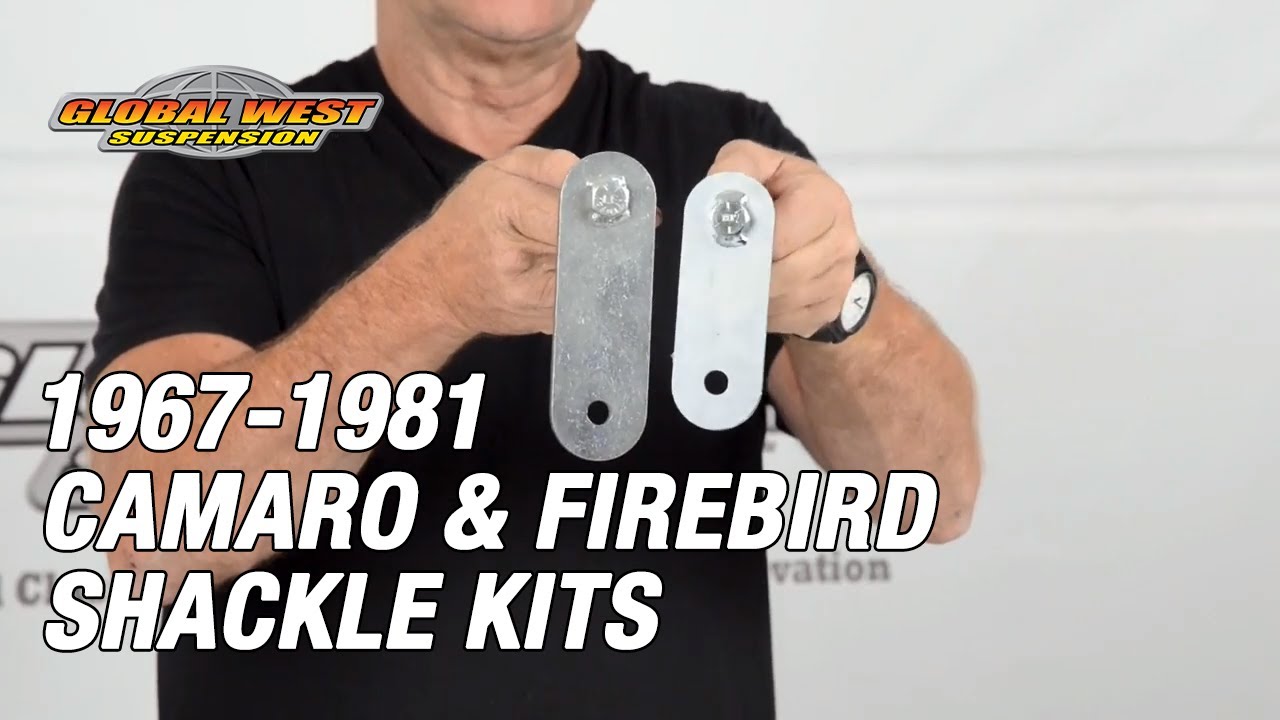 Changing Rear Ride Height on Camaro, Firebird & Novas Using Shackles ...