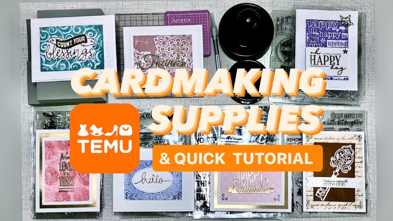 TEMU 🧡 Cardmaking Haul & Tutorial Using Stamping Foam - YouTube