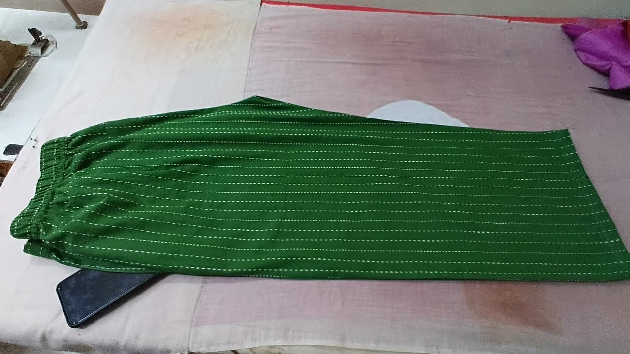 Full elastic with dori | packet plazo pant | trousers stitching #Live ...