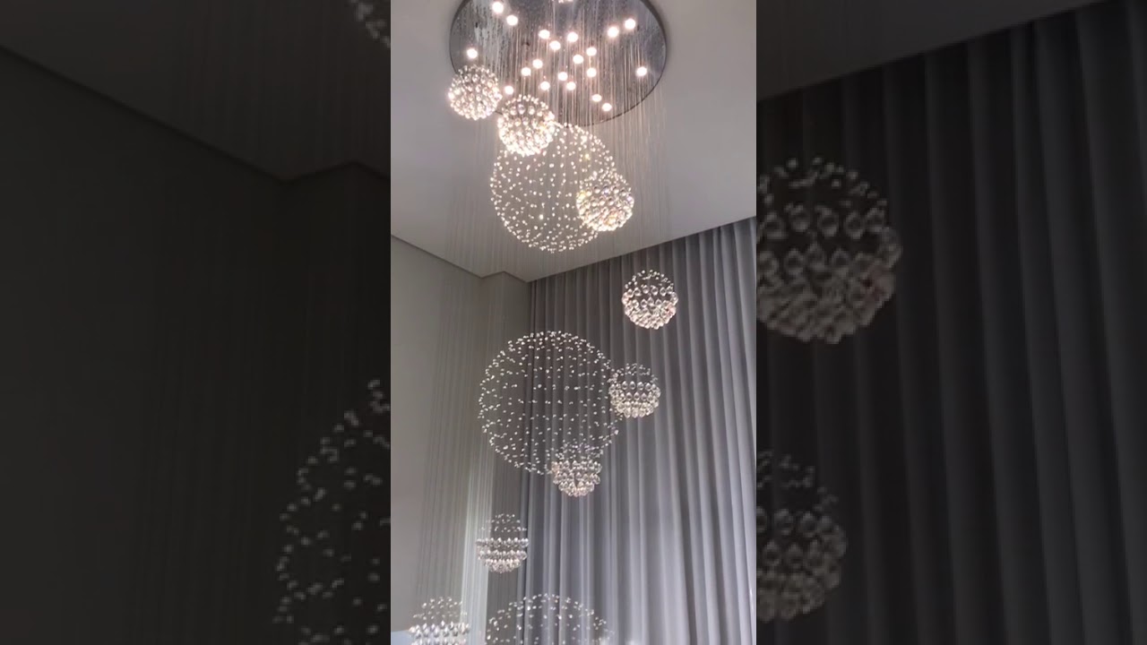 Lustre de cristal bolas - YouTube