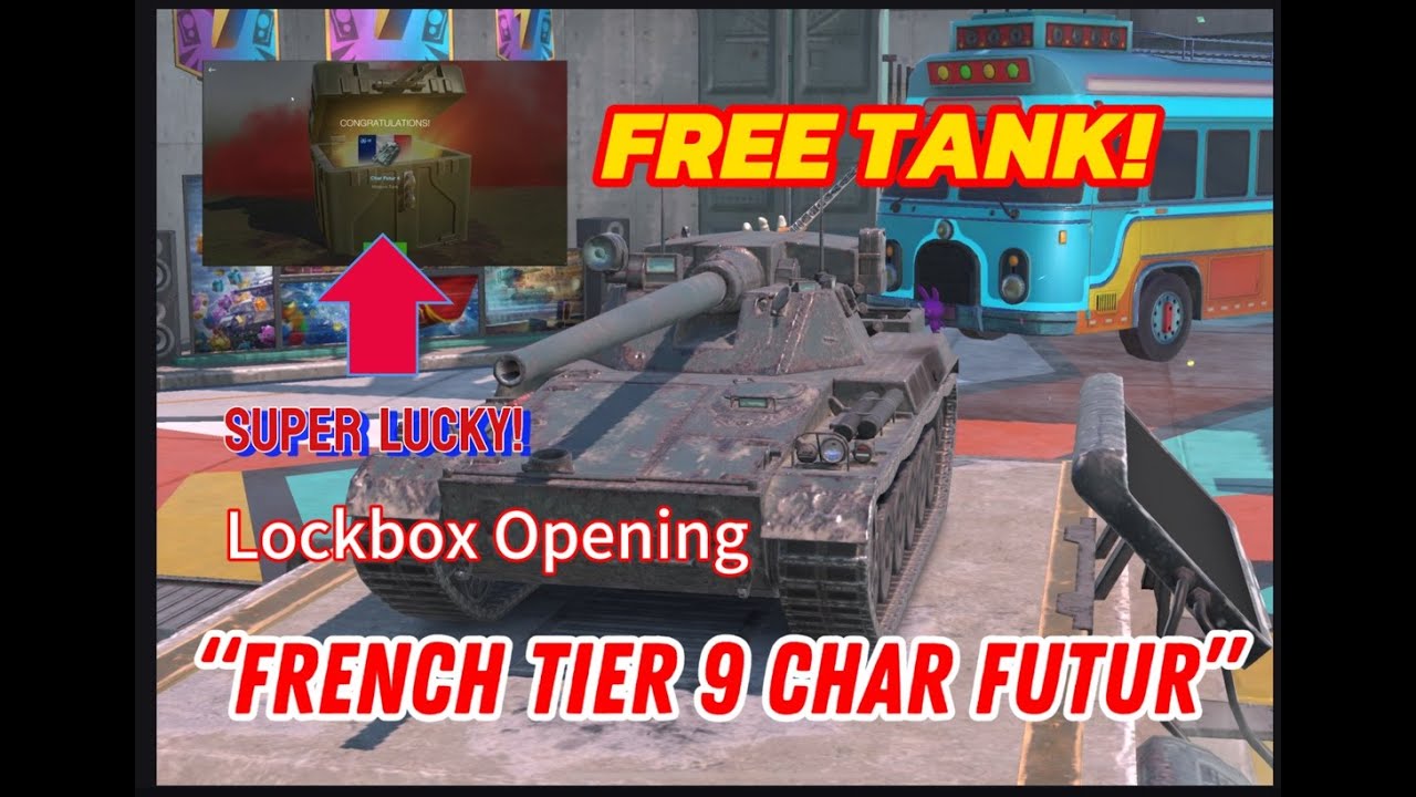 wot Blitz Crate Opening "LUCKY FREE" Char Futur Lockbox Opening! in 4K ...