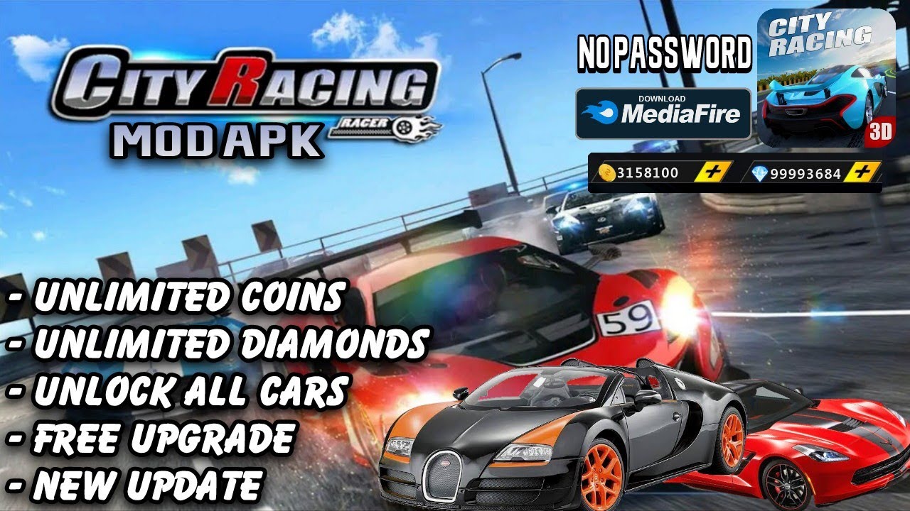 City Racing 3D Mod Apk Terbaru - Unlimited Coin & Diamond / Unlock All ...