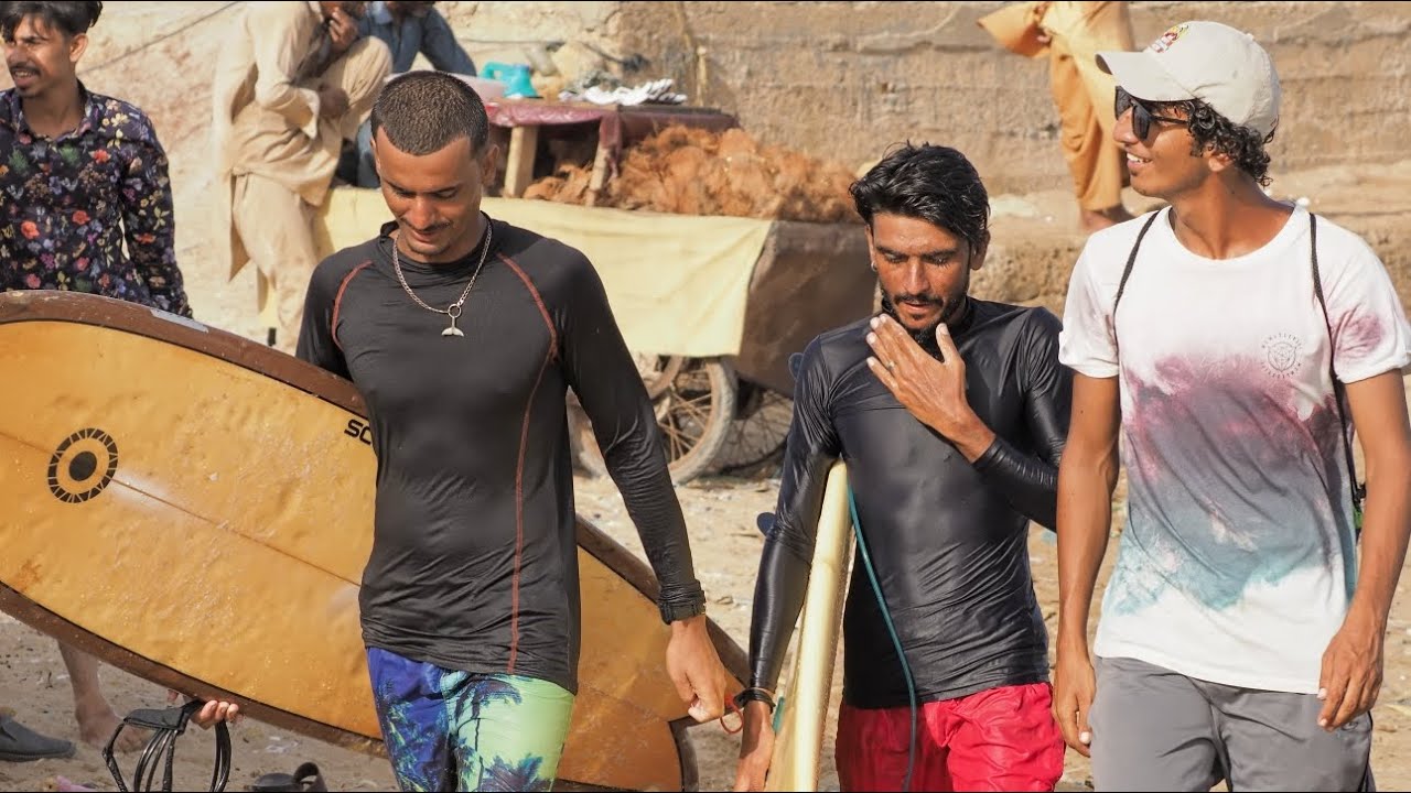 Surfing Pakistan Part 1 | Surfers Of Bulleji | Karachi Beaches | # ...