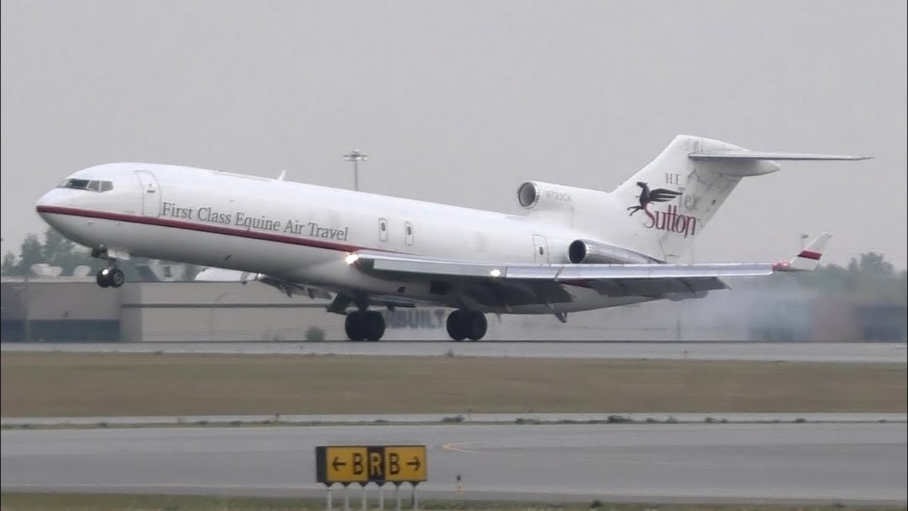 Kalitta Charters II "Air Horse One" 727-224Adv/F [N725CK] Landing and ...