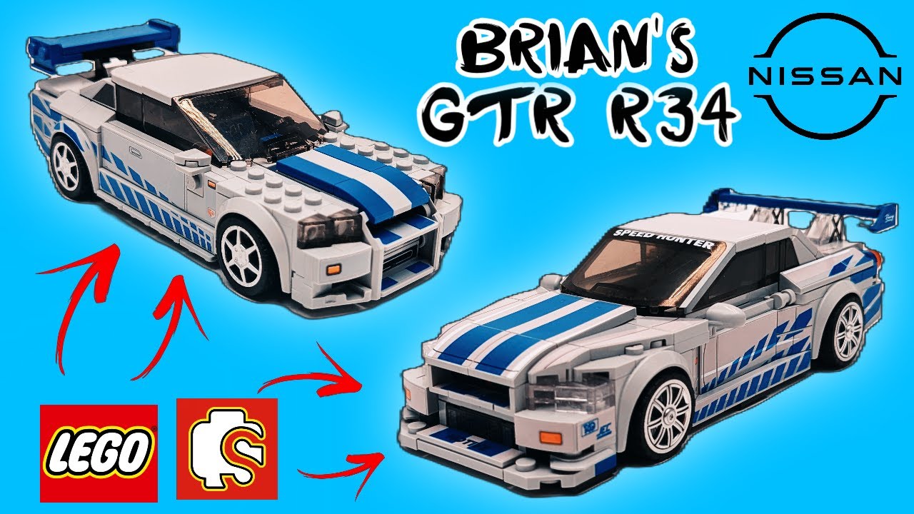 LEGO or SEMBO? Brian’s Nissan GT‑R R34 Build Battle - YouTube