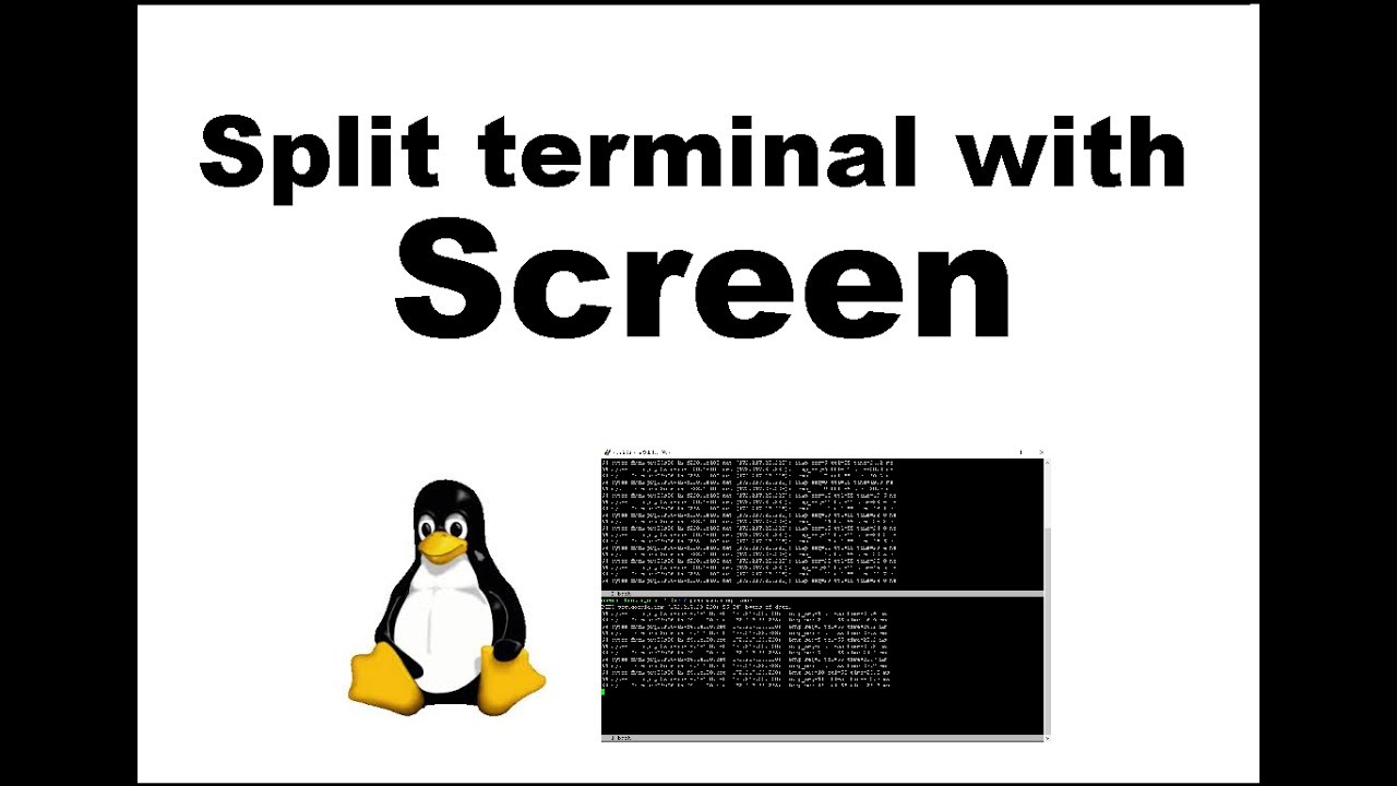 Linux Split Terminal With Screen YouTube linux-split-terminal-with-screen-youtube
