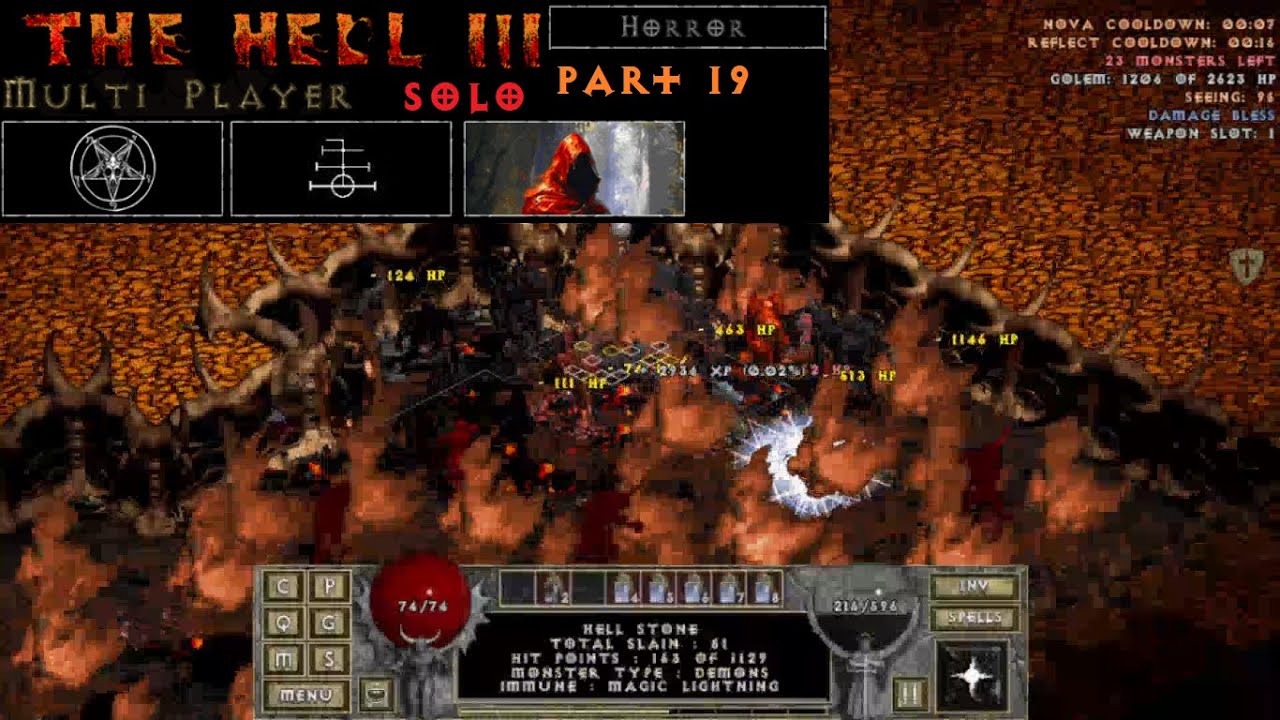 The Hell 3 - Mage - MP Solo - Hard + No Regeneration - Horror - P19 ...