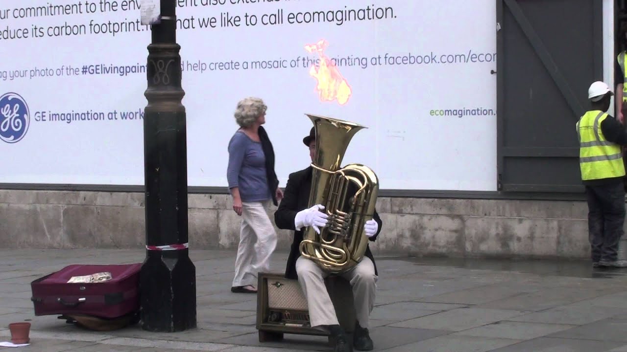 Tuba on Fire - London - YouTube