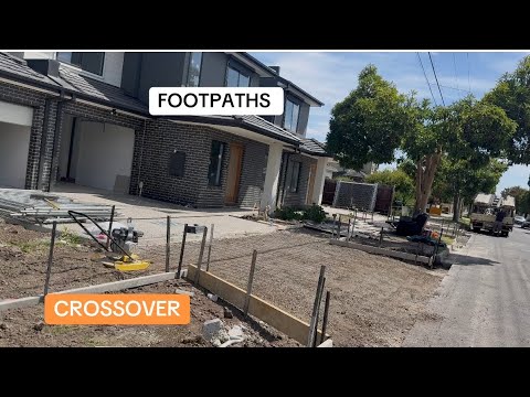 FOOTPATHS | CROSSOVER | KERB AND CHANNEL - YouTube