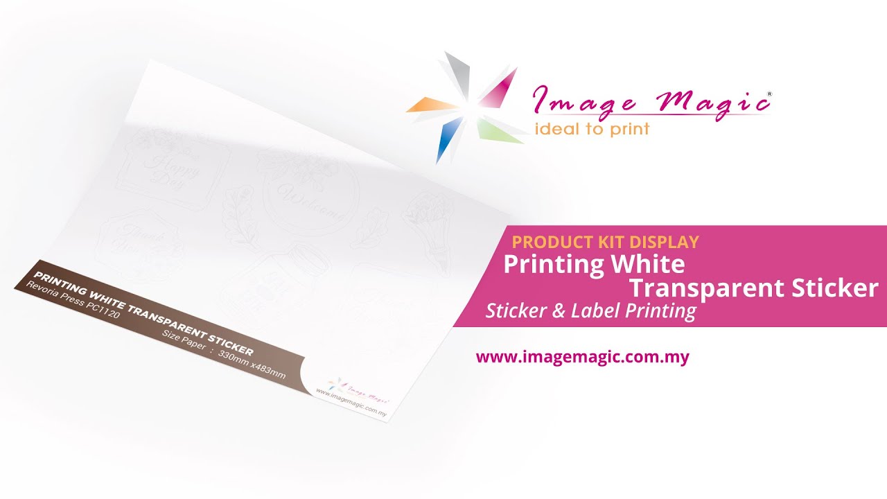 Product Kit Display - Printing White Transparent Sticker | Sticker ...