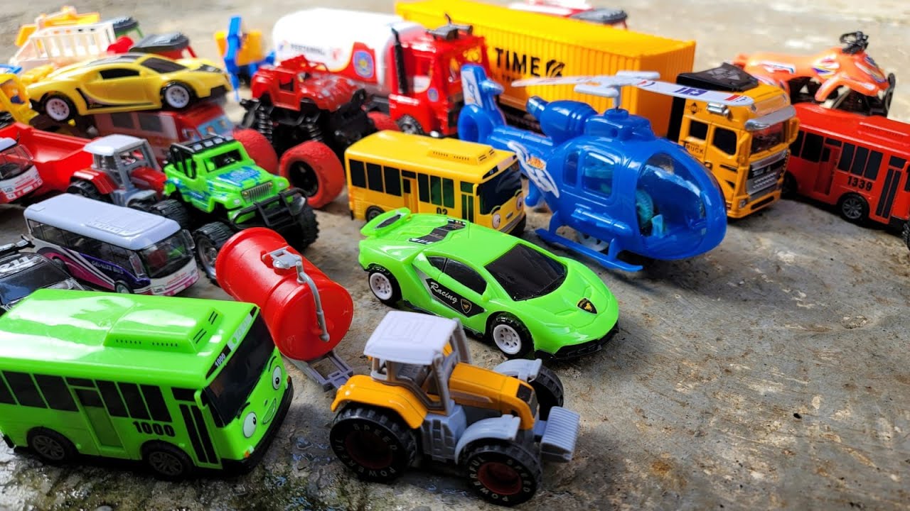 HELICOPTER, MONSTER TRUCK, FARM TRACTOR, TAYO THE LITLE BUS, JEEP ...