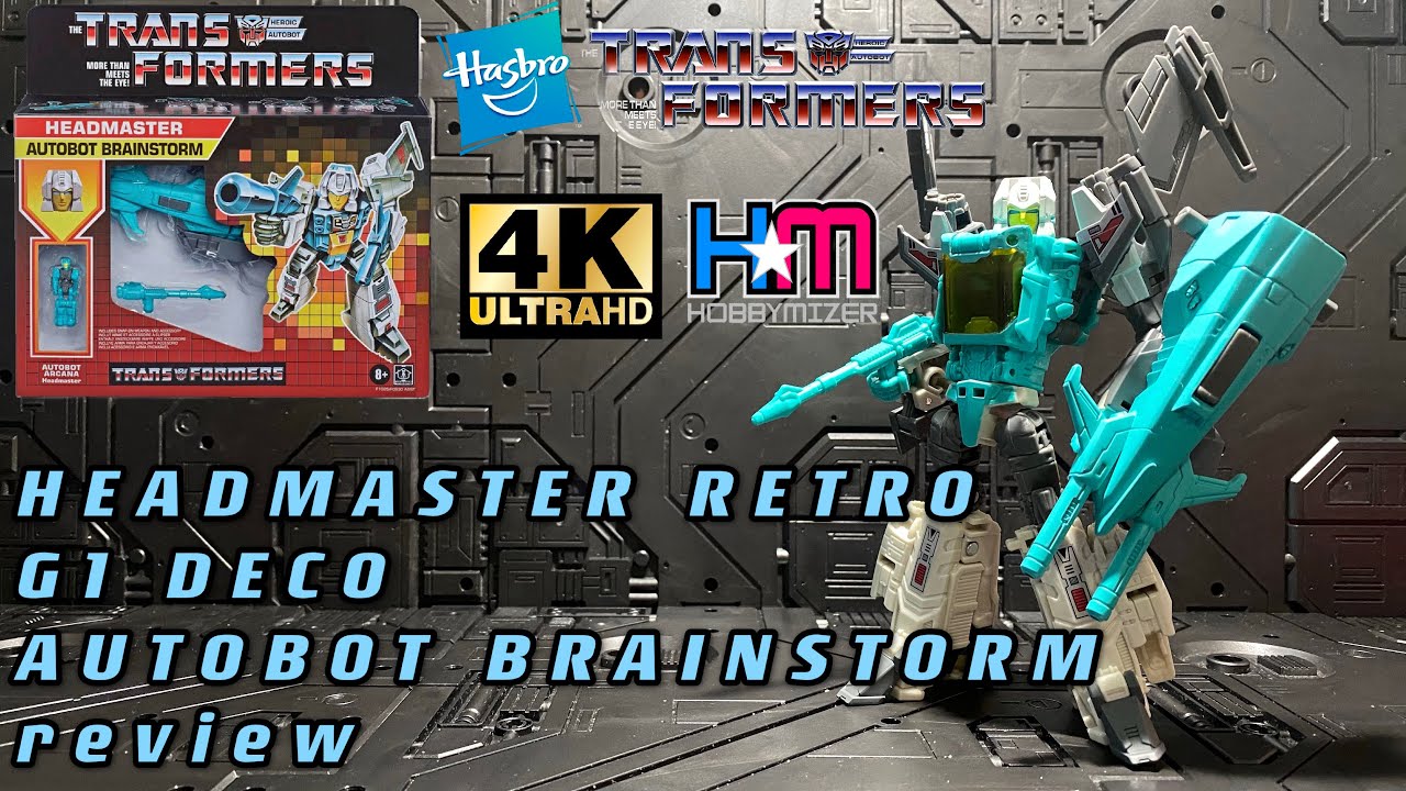 [廣東話開箱]Transformers Headmaster Retro G1 Deco Brainstorm 小諸葛 review ...