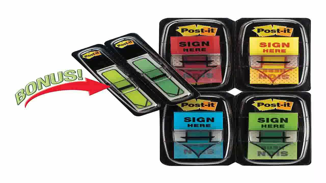 Enjoy Warehouse Direct pricing on 3M Post-It Sign Here Flags today at ...
